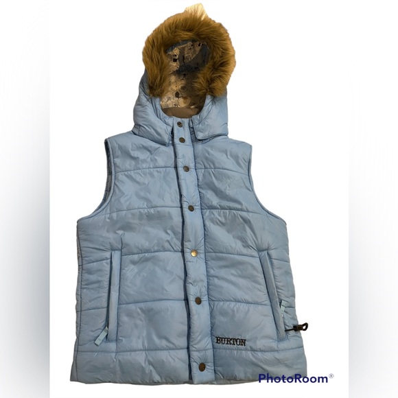 Burton | Jackets & Coats | Burton Womens Puffer Vest Light Blue ...